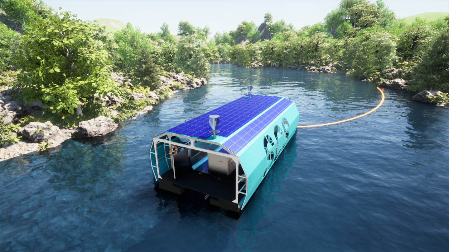Singapore contraption aims to clean up Asia's plastic-polluted rivers ...